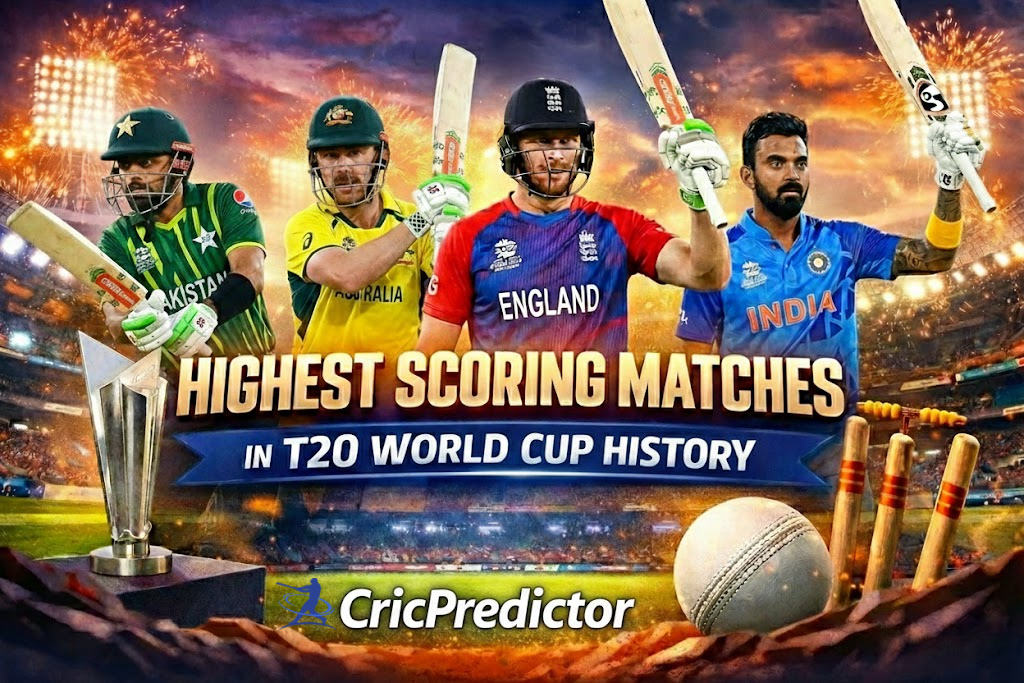 Highest Scoring Matches in Men’s T20 World Cup History | CricPredictor